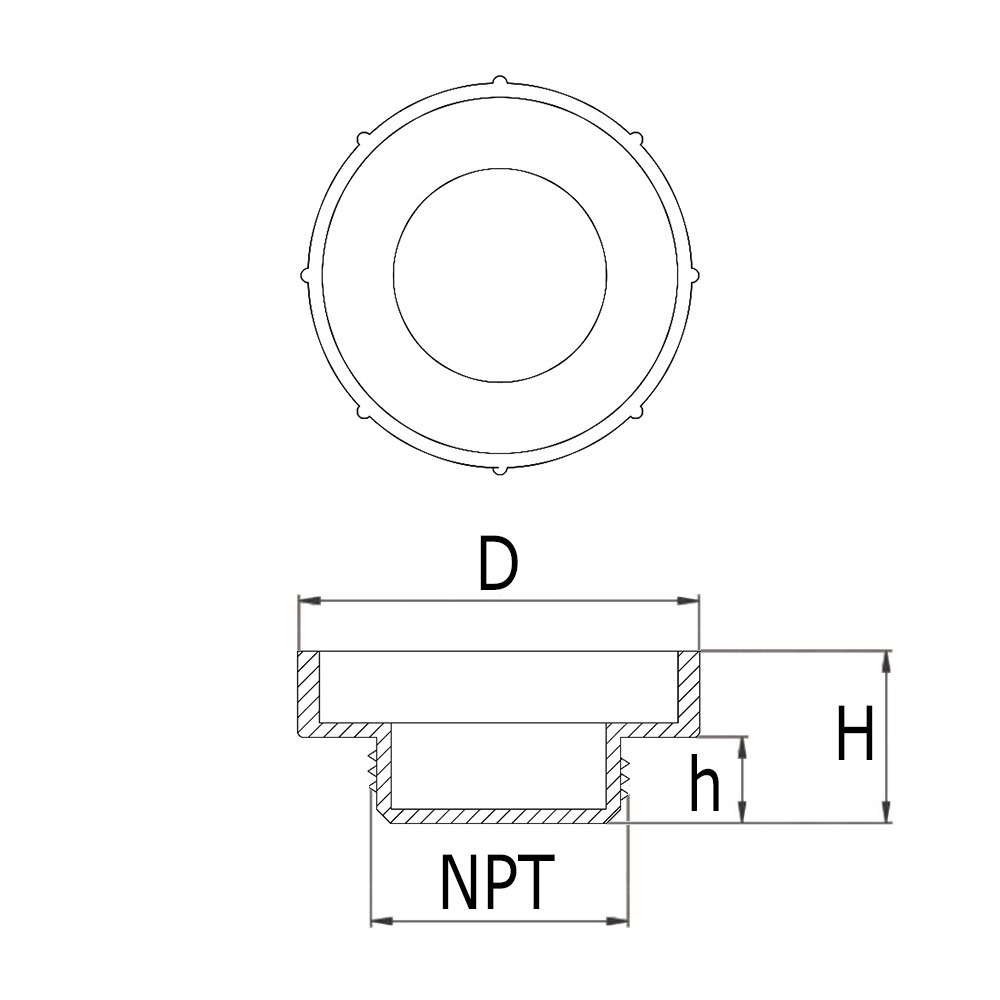 Verpas - Schroefplug NPT