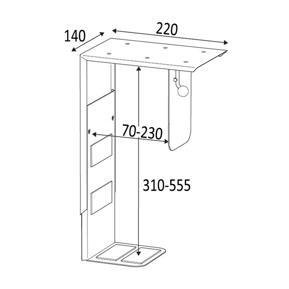 Verpas - CPU houder - model Basic - verpas