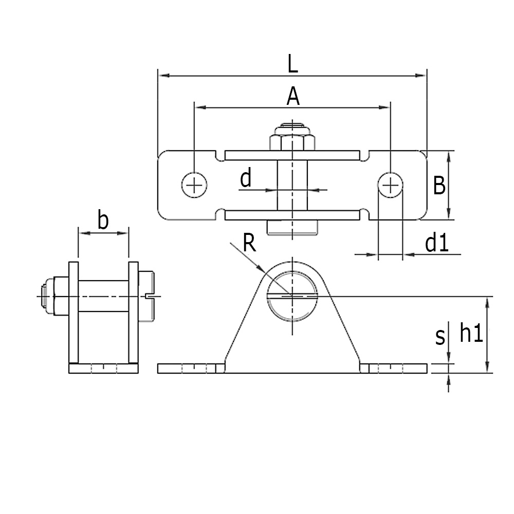 Verpas - Bevestigingsbeugel boutverbinding 1 - verpas
