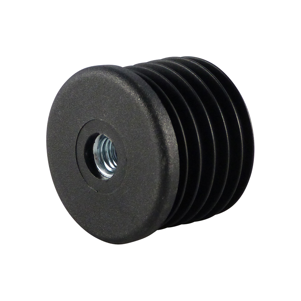 Verpas - Draadbus 25X1,5-2 met Metalen Moer M8 Zwart