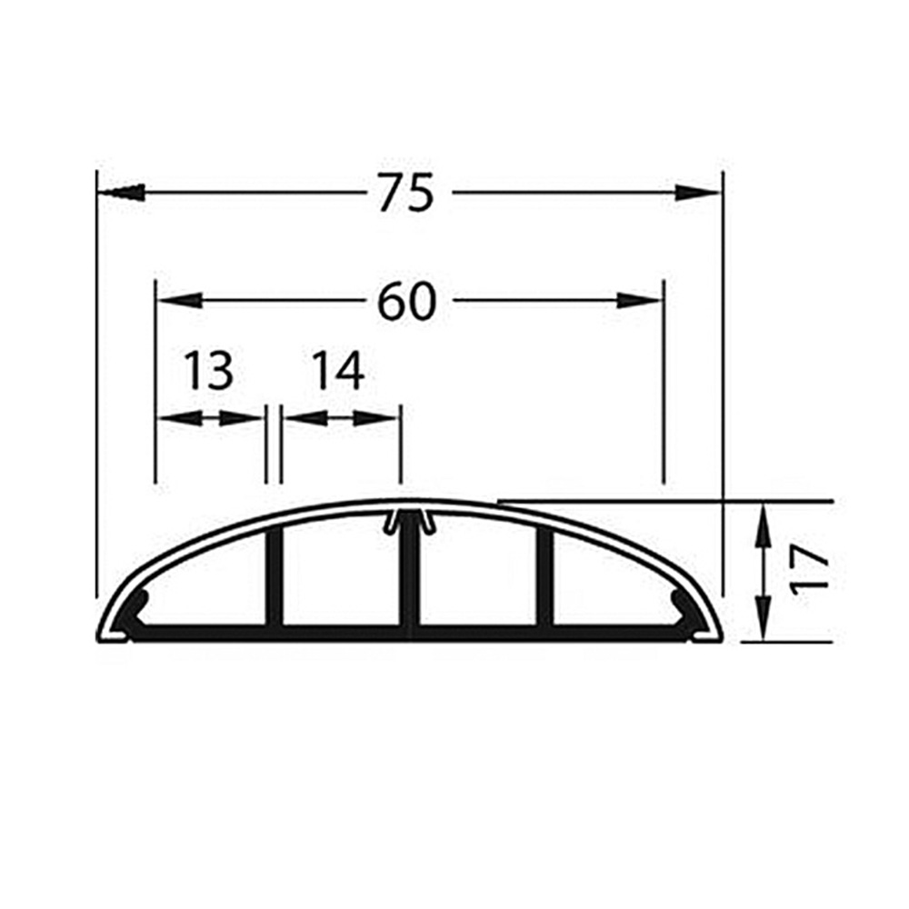 Verpas - Vloergoot - kunststof / aluminium