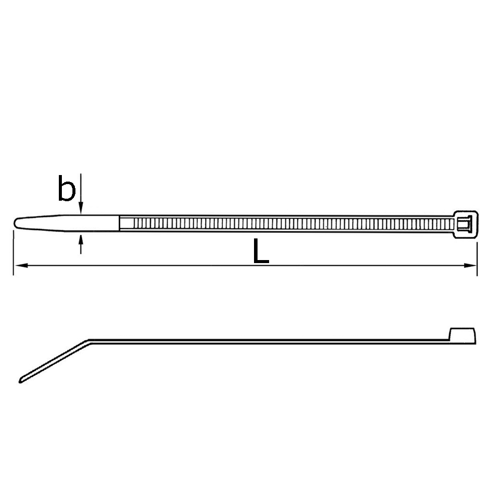 Tyraps & Kabelbinders in diverse Kleuren & Formaten