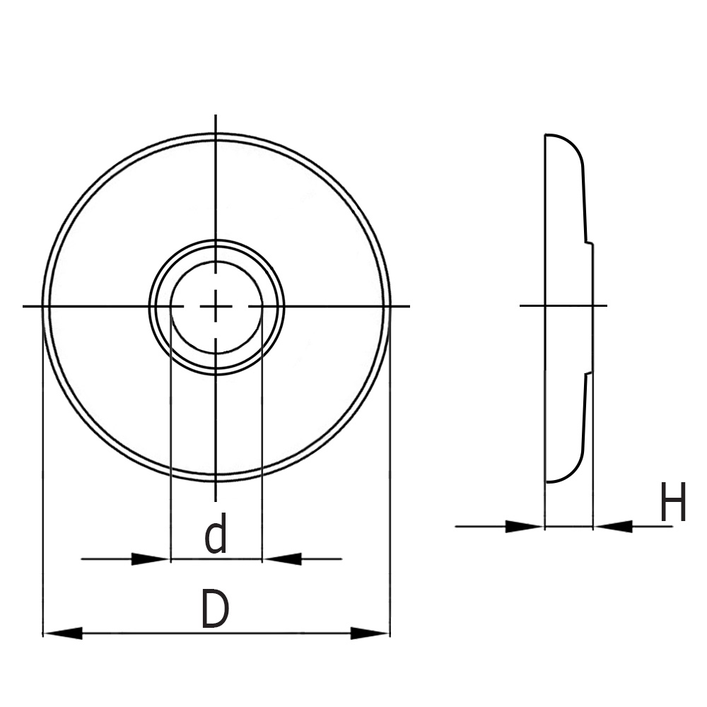 Verpas - Ronde rozetten voor ronde buis - verpas