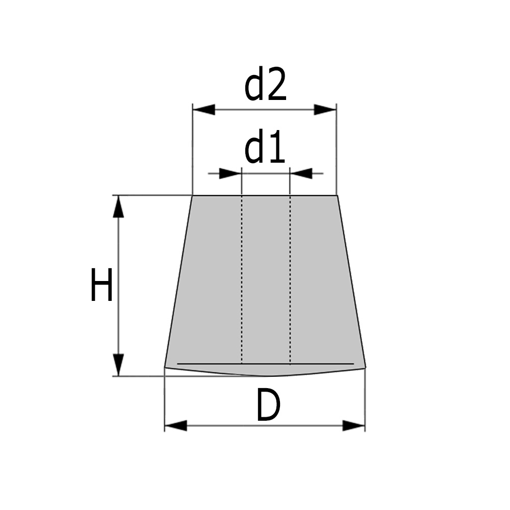 Verpas - Bureaustoel glijders - conisch