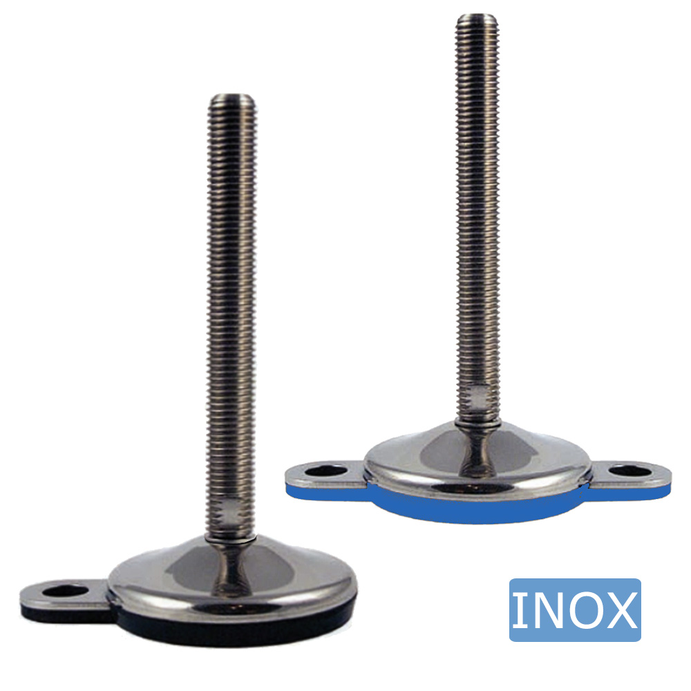 Verpas - Stelvoet RVS - Hygiëne - gevulcaniseerde anti-slip voetplaat